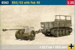 Plastikbausatz :: Militärfahrzeug Bausatz :: Magirus RSO/03 mit Pak 40 1:35