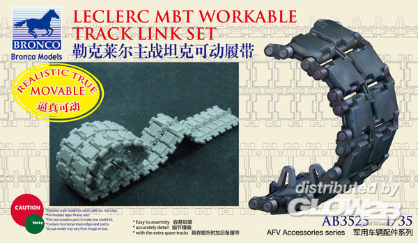 Plastikbausatz :: Figuren Bausatz :: French Leclerc MBT Workable Track ...