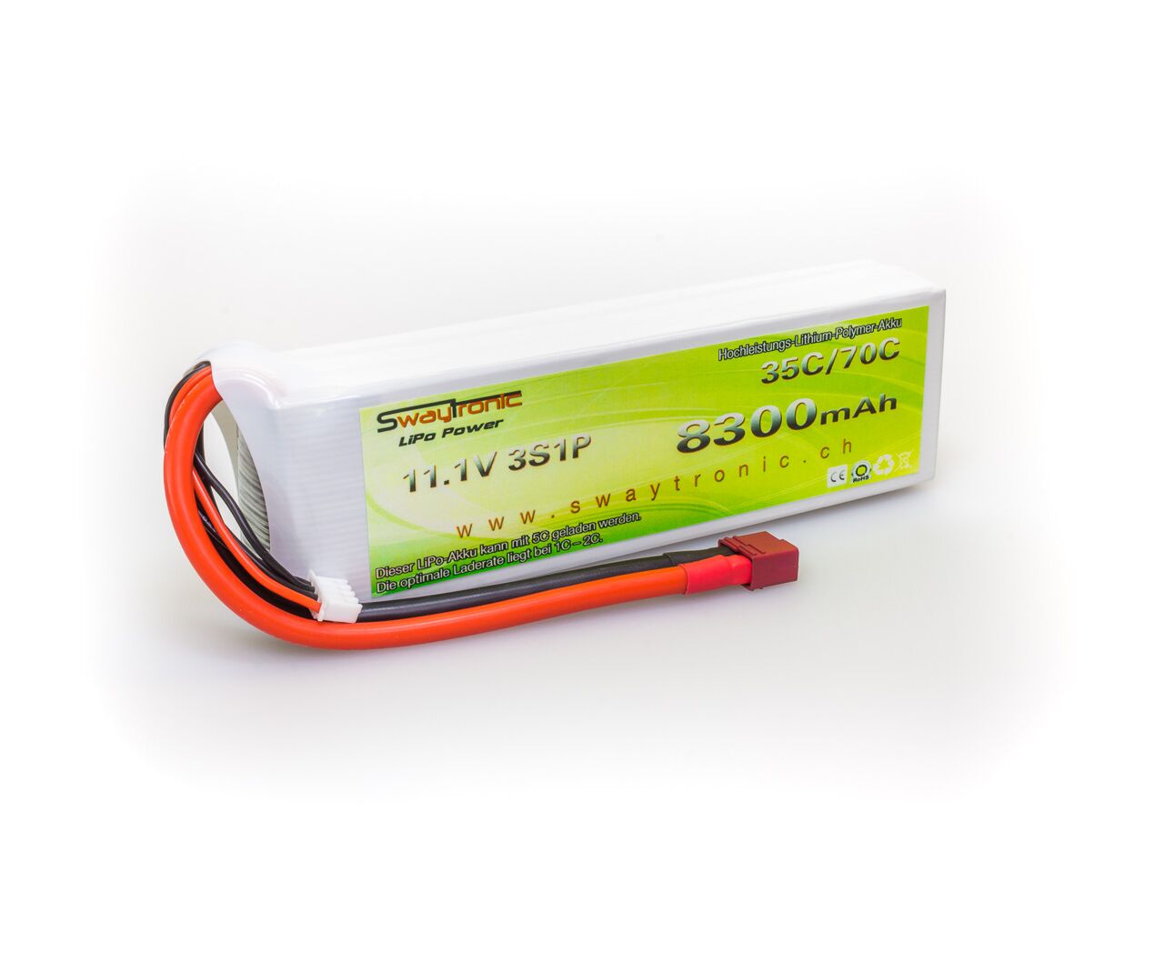 Elektronik und Akku :: Akku :: Swaytronic LiPo 3S 11.1V 8300mAh 35C/70C T