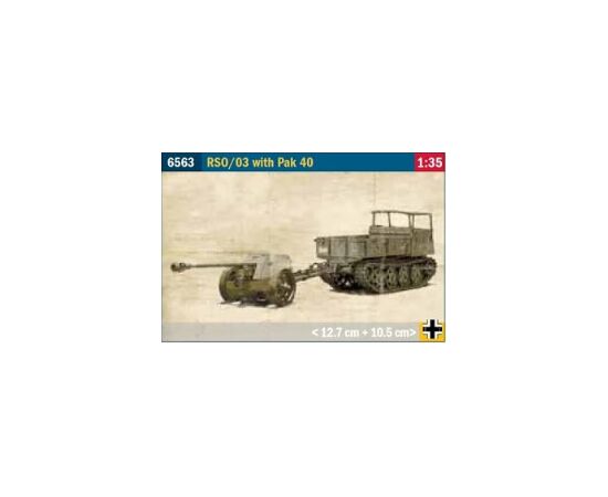 Plastikbausatz :: Militärfahrzeug Bausatz :: Magirus RSO/03 mit Pak 40 1:35